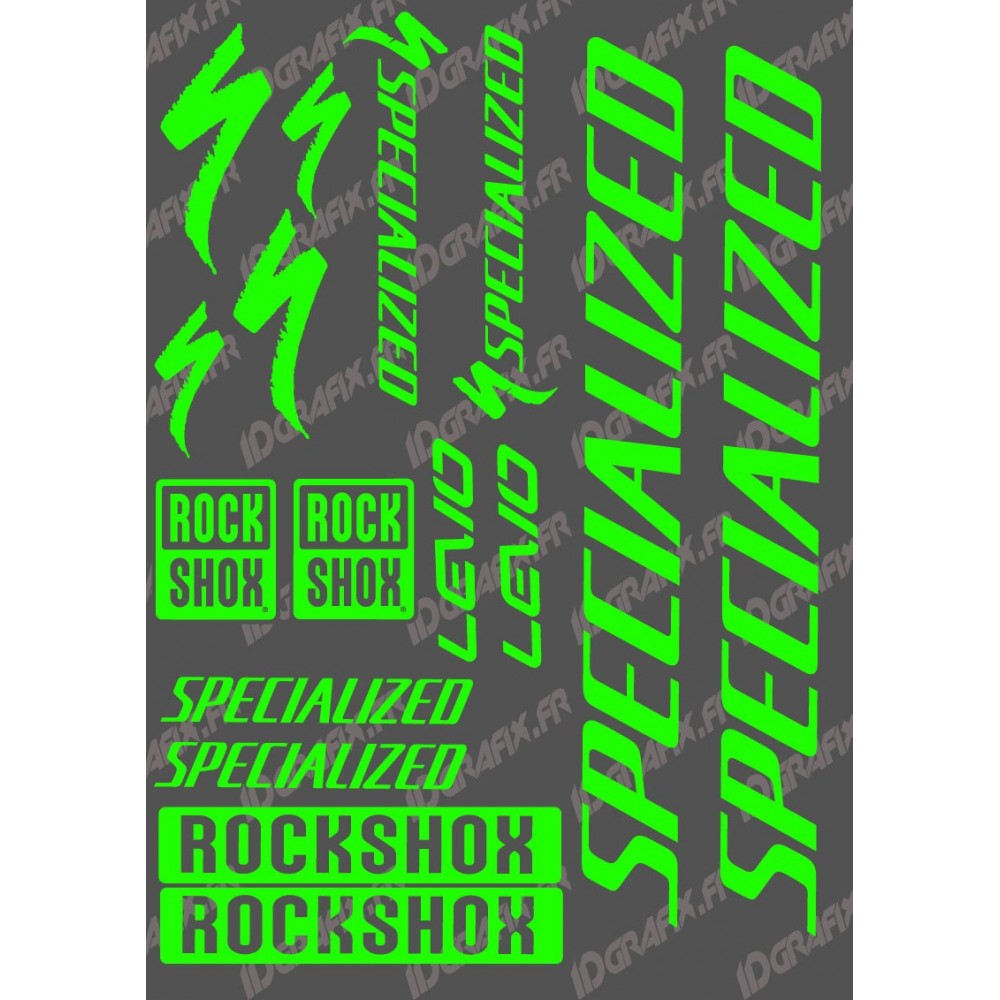Board Sticker 21x30cm (Neon Green) - Specialized Turbo Levo