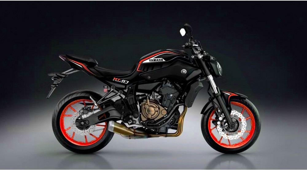 Kit dekor Night Red Edition - IDgrafix - Yamaha MT-07 - idgrafix
