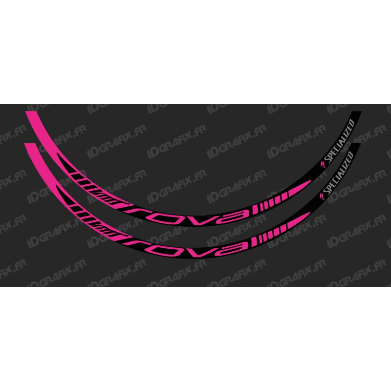 Lotto 2 Adesivi Cerchio Roval (Rosa) - Idgrafix