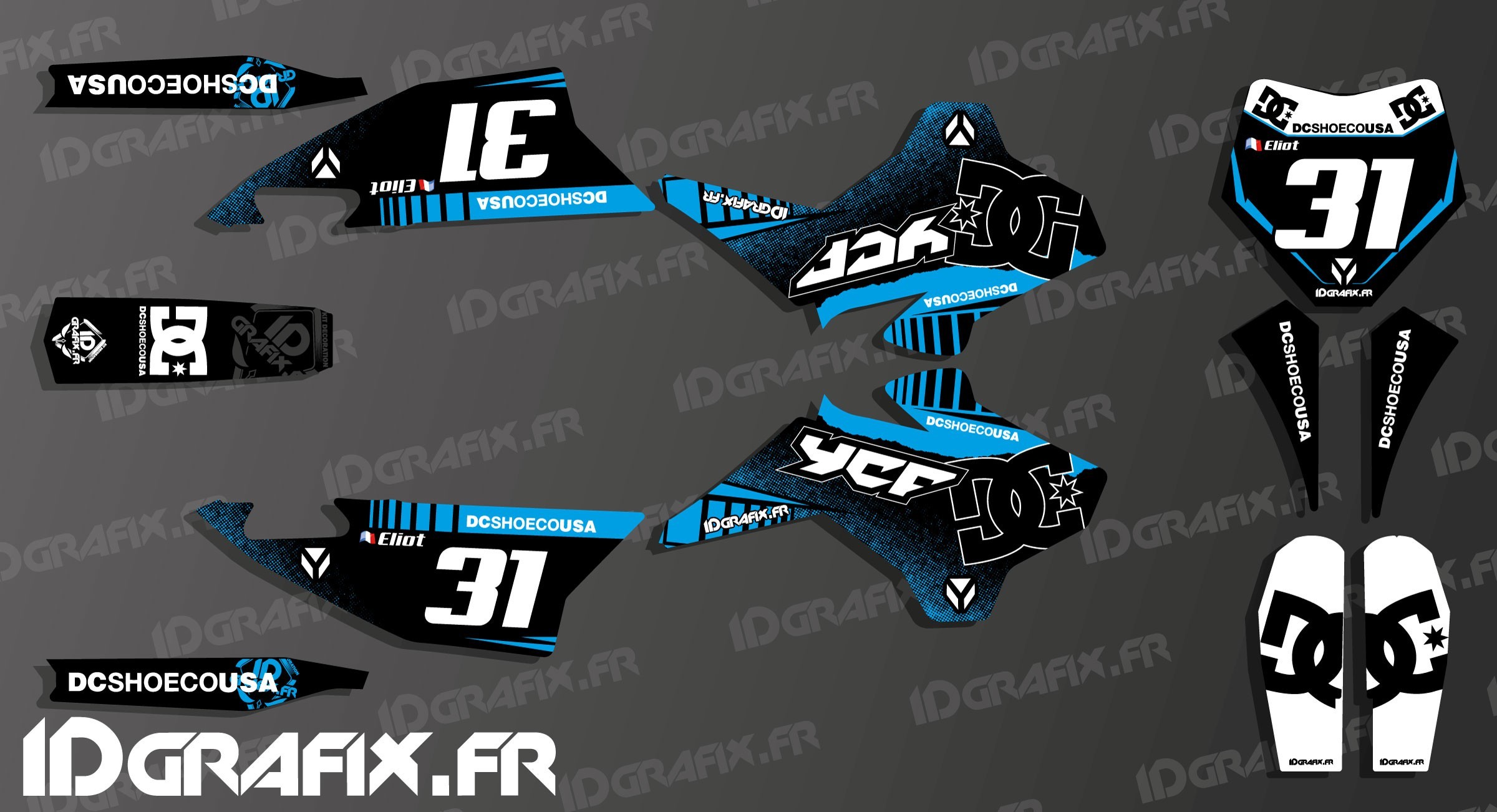 Kit decoration 100% Custom DC - YCF 125 (2016-2021)