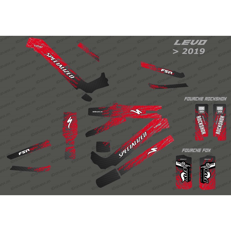 Kit déco Levo Edition Full (Rouge) - Specialized Levo (après 2019...