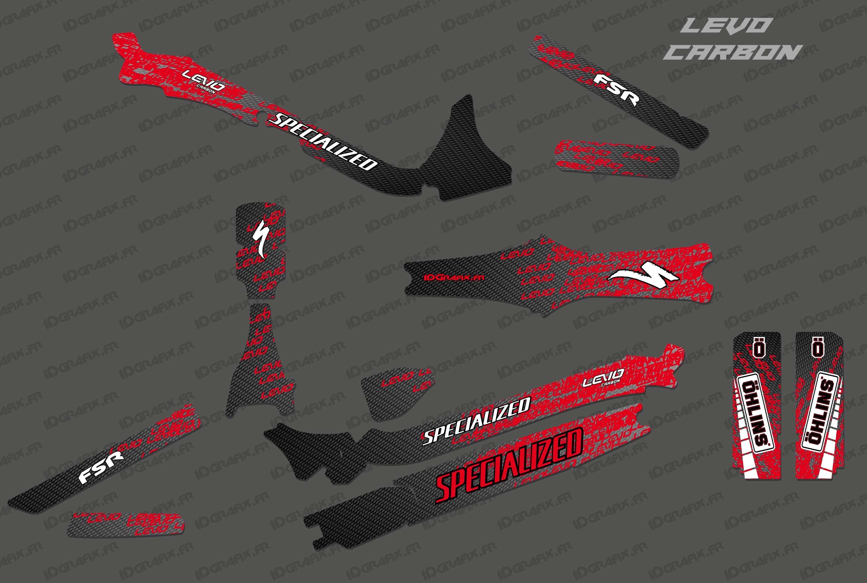 Kit deco Levo Edition Full (Rojo) - Specialized Levo Carbon - idgr...