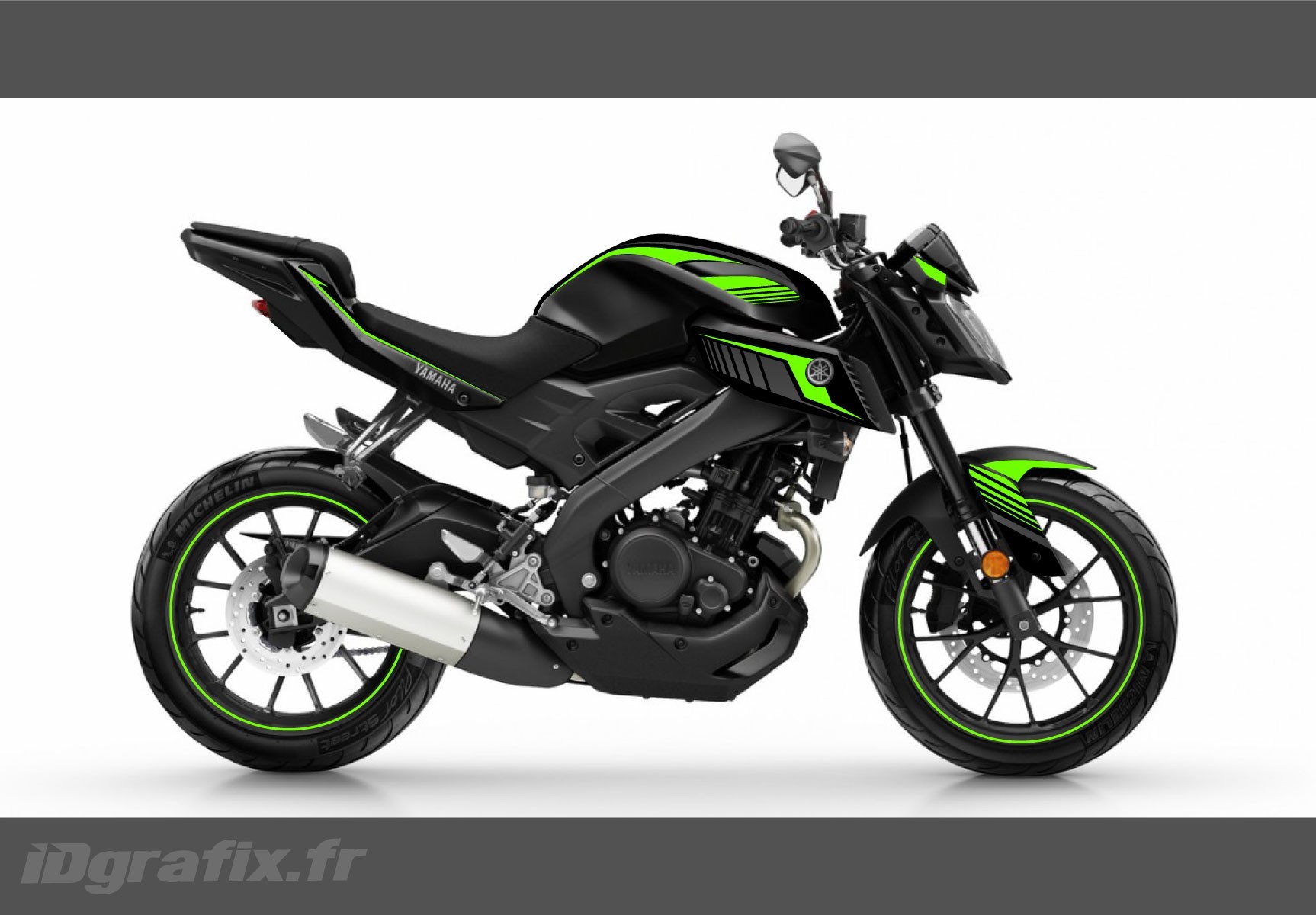 Kit decorative Racing Neon Green - IDgrafix - Yamaha MT-125