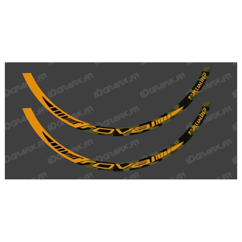 Lotto 2 Adesivi Cerchio Roval (Camo Green) - Idgrafix