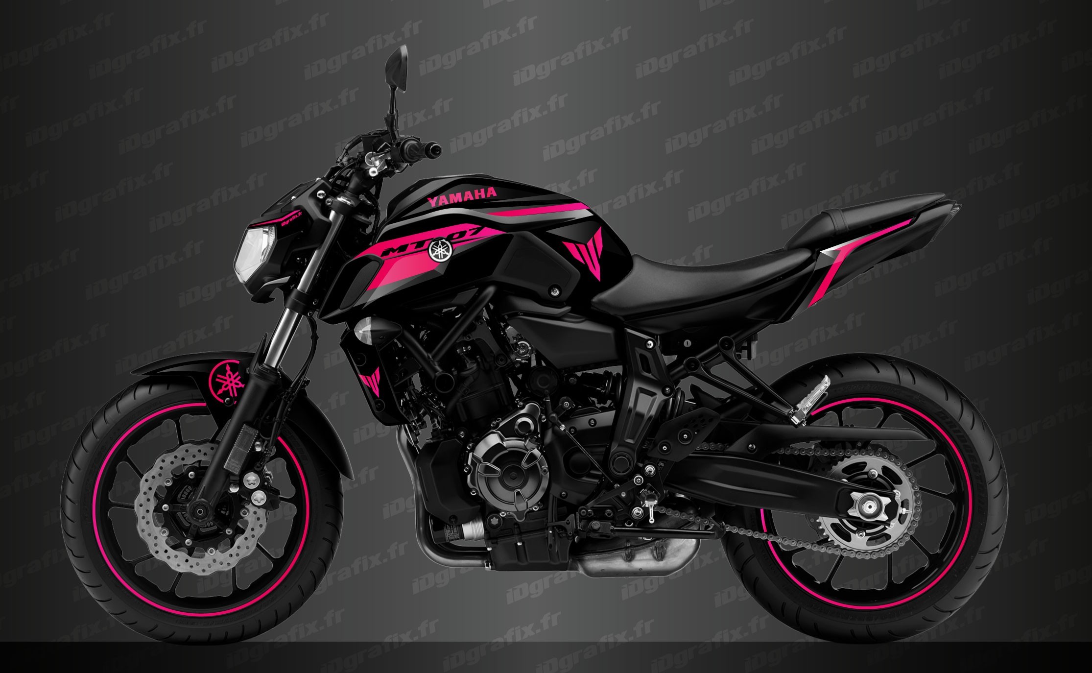 Kit-deco-Pink Edition - IDgrafix - Yamaha MT-07 (nach 2018) - idgrafix