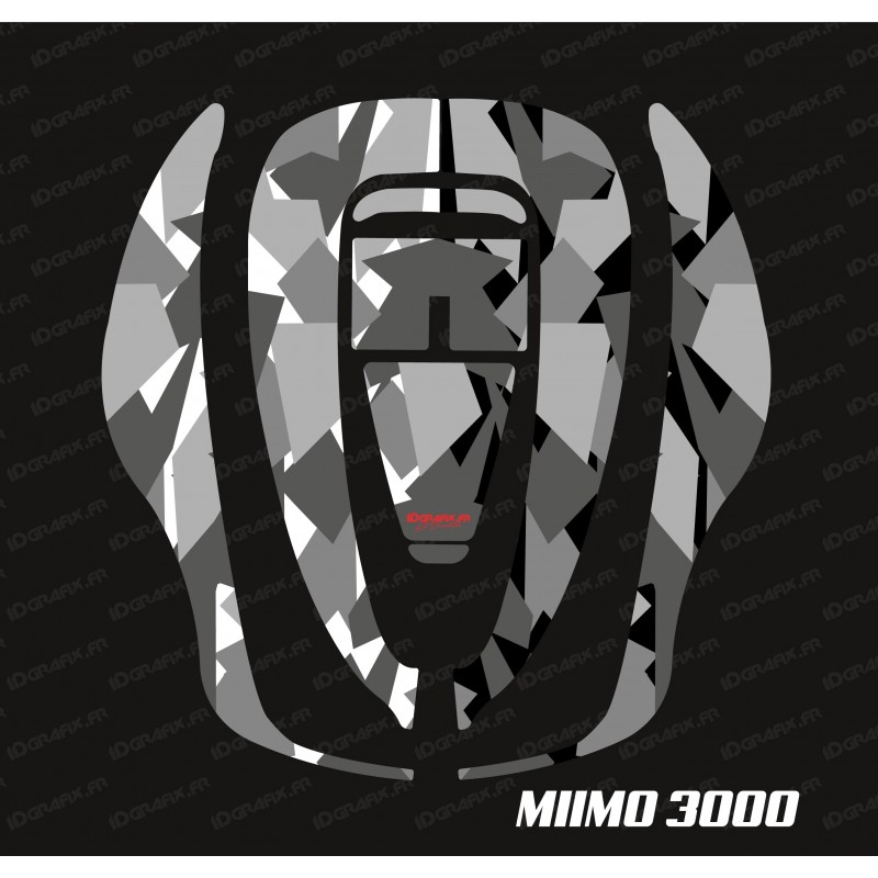 Sticker Camo Digital Edition (Gris) - Robot de tonte Honda Miimo 30...