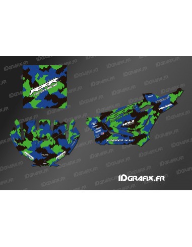 Camo Edition decoration kit (Blue/Green) - IDgrafix - Polaris RZR Pro XP