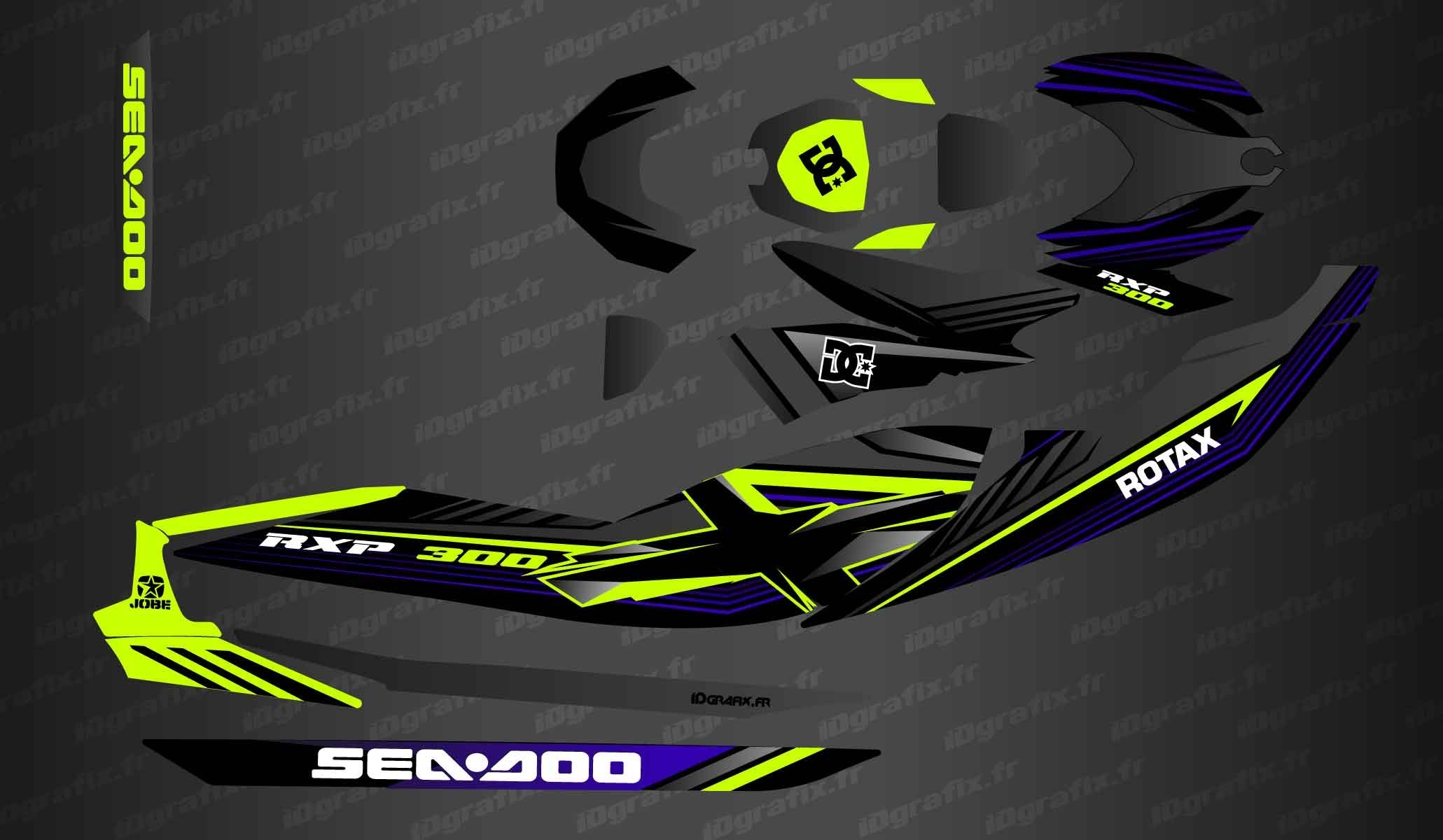 Kit decoration Factory Edition (Yellow Gray) for Seadoo RXP-X 300