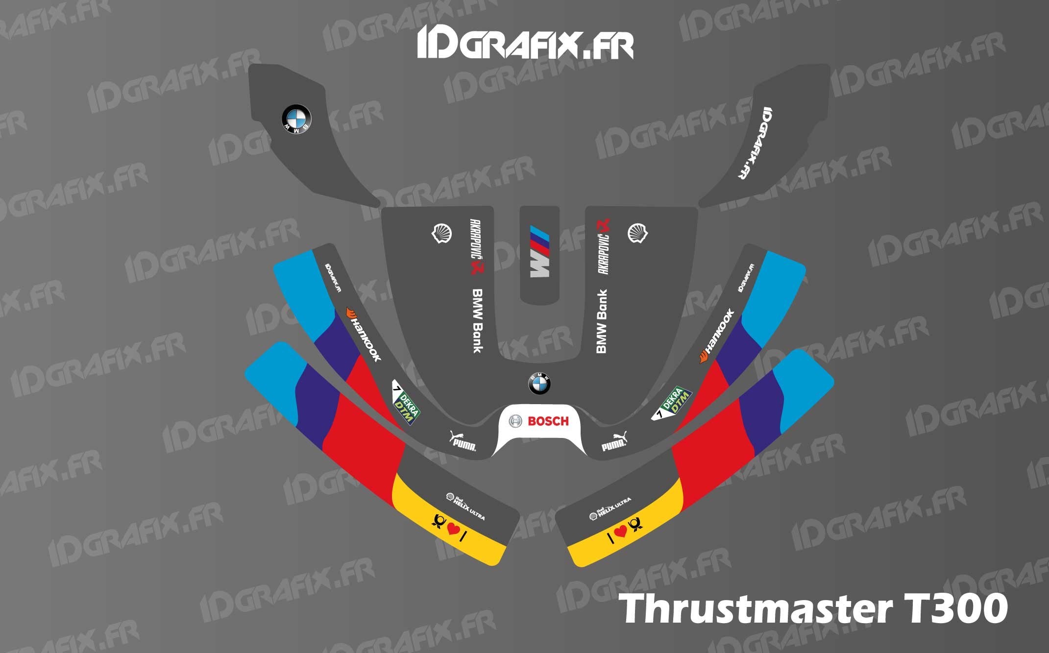 BMW Edition Sticker - Thrustmaster T300 Simulator Steering Wheel