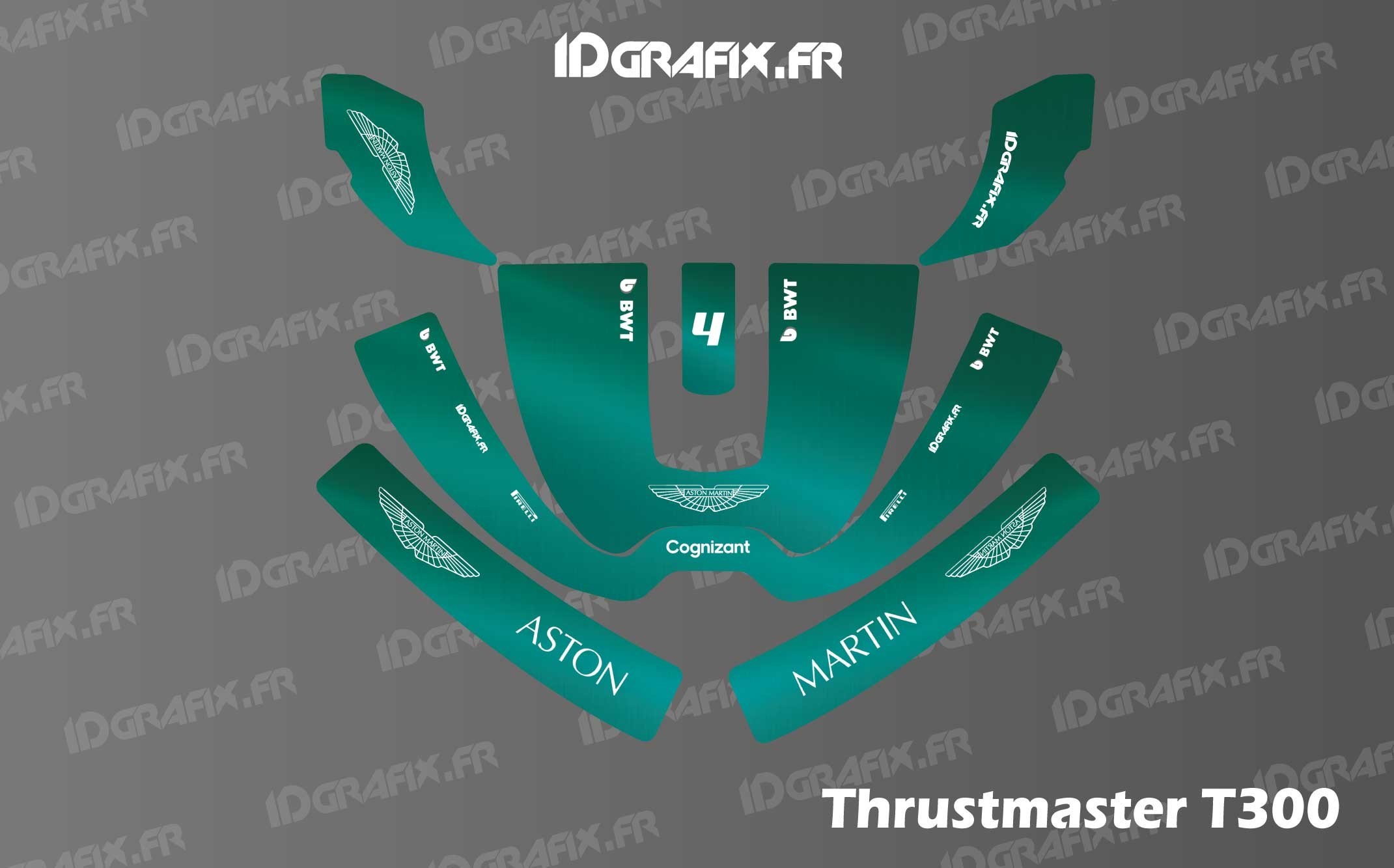 Aston Martin F1 Edition Sticker - Thrustmaster T300 Simulator Steer...