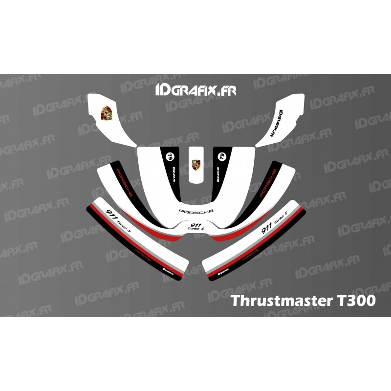 Porsche Edition Sticker - Thrustmaster T300 Simulator Steering Wheel