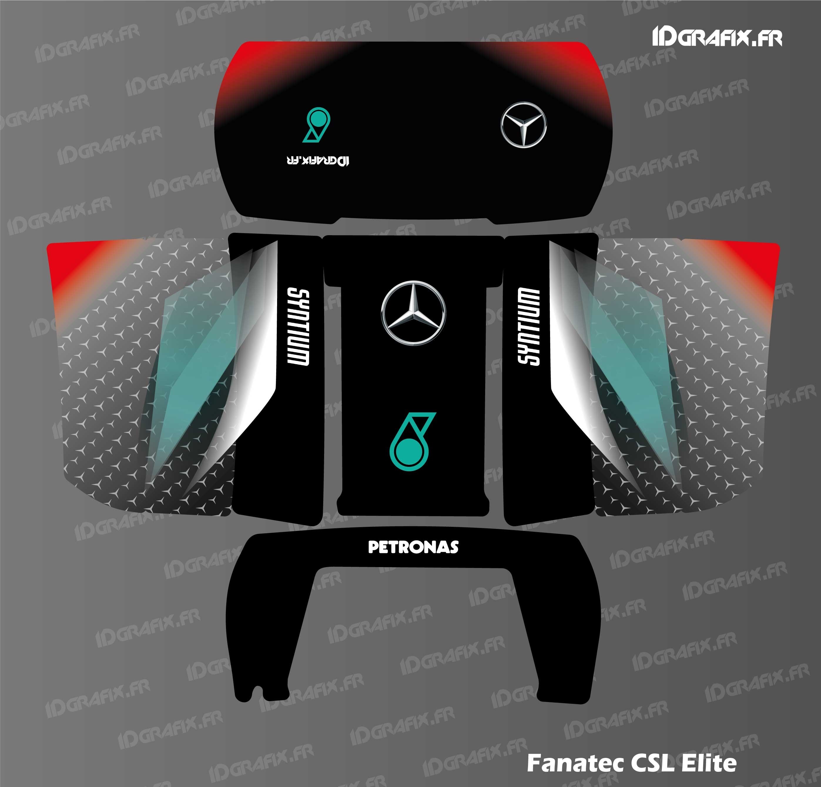 Mercedes F1 Edition sticker - Fanatec CSL elite simulator steering ...