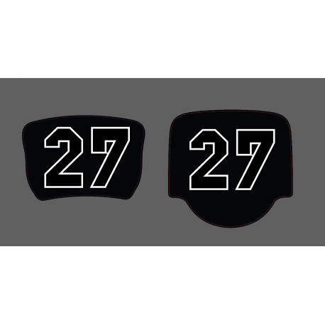 Number plate sticker