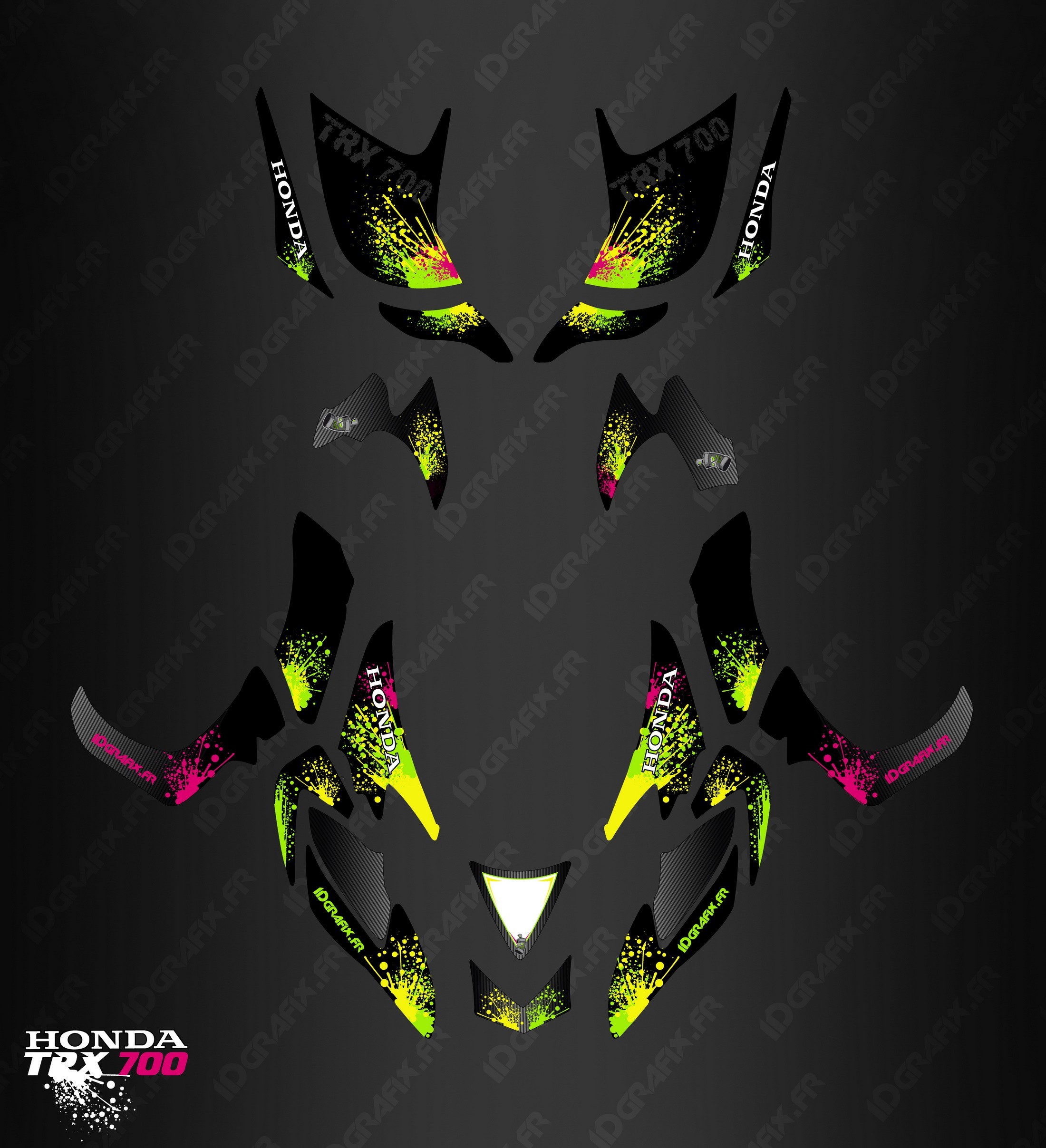 Kit decoration Splash series - IDgrafix - Honda TRX 700xx