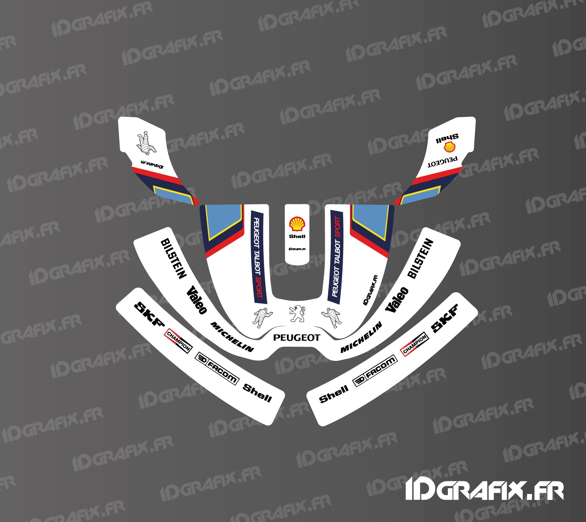 Peugeot Sport Edition Sticker - Thrustmaster T300 Simulator Steerin...