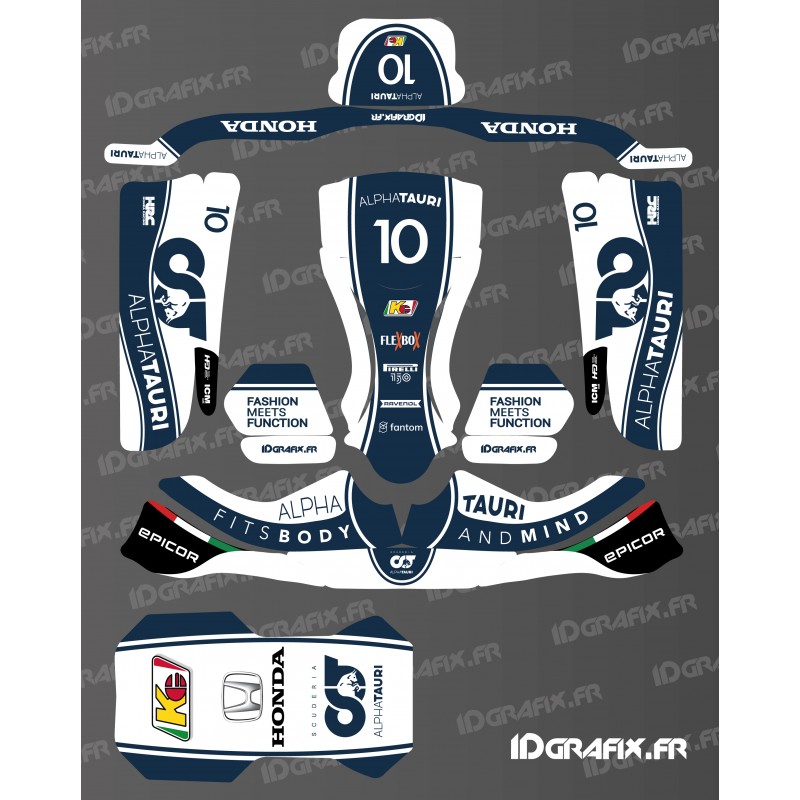 Graphic kit Alpha Tauri F1 Edition for Karting KG STILO EVO