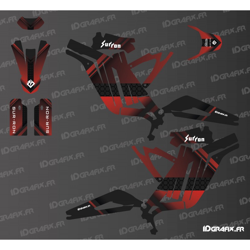 Carbon Edition decoration kit (Red) - Surron Light Bee