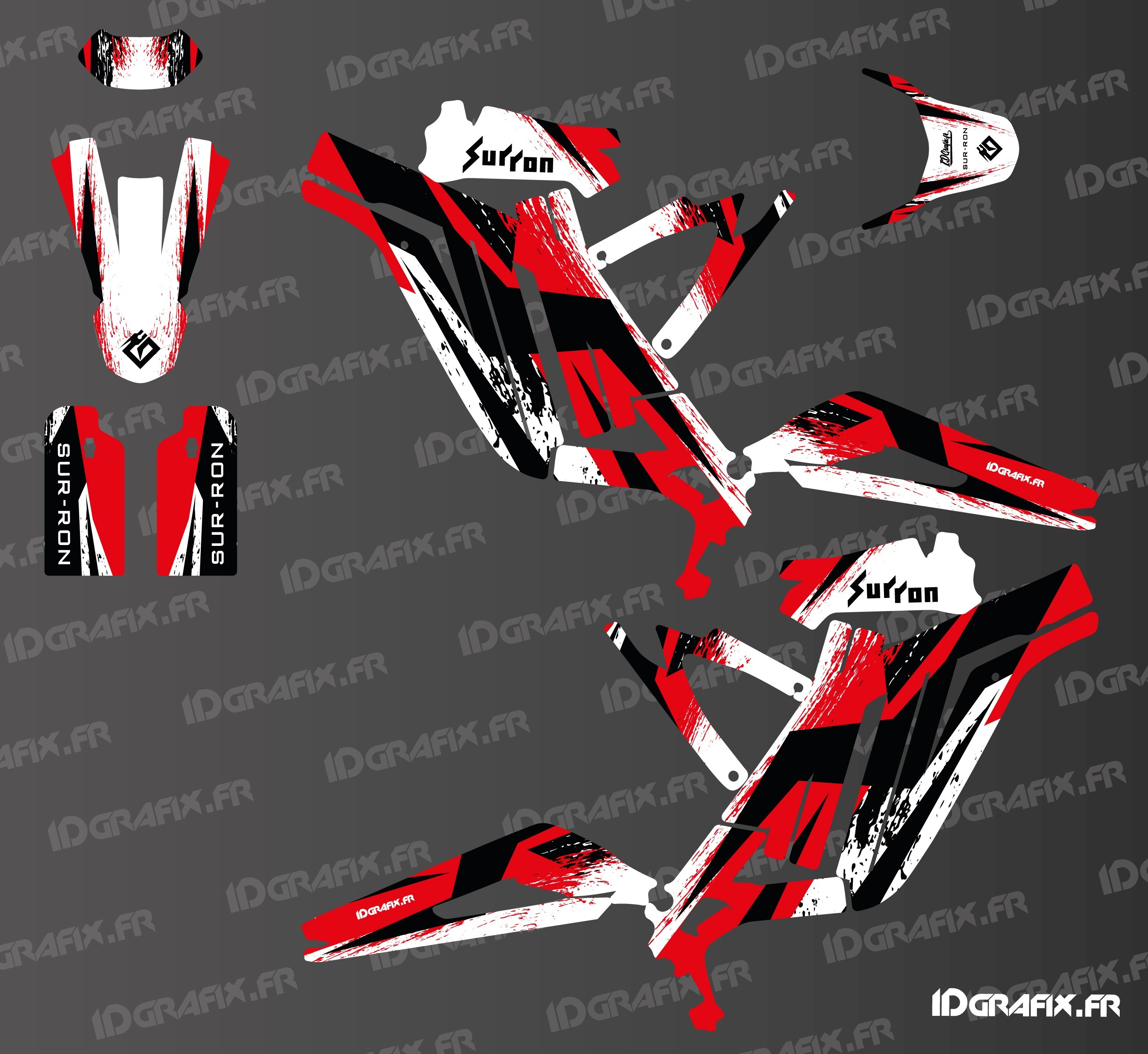 Sharp Edition decoration kit (Red) - Surron Light Bee