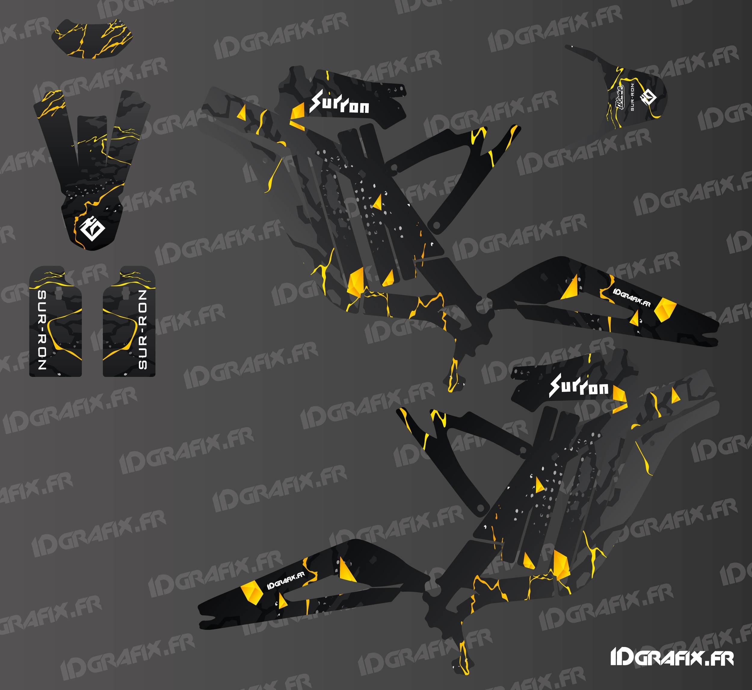 Kit decoration Storm Edition (Yellow) - Surron Light Bee