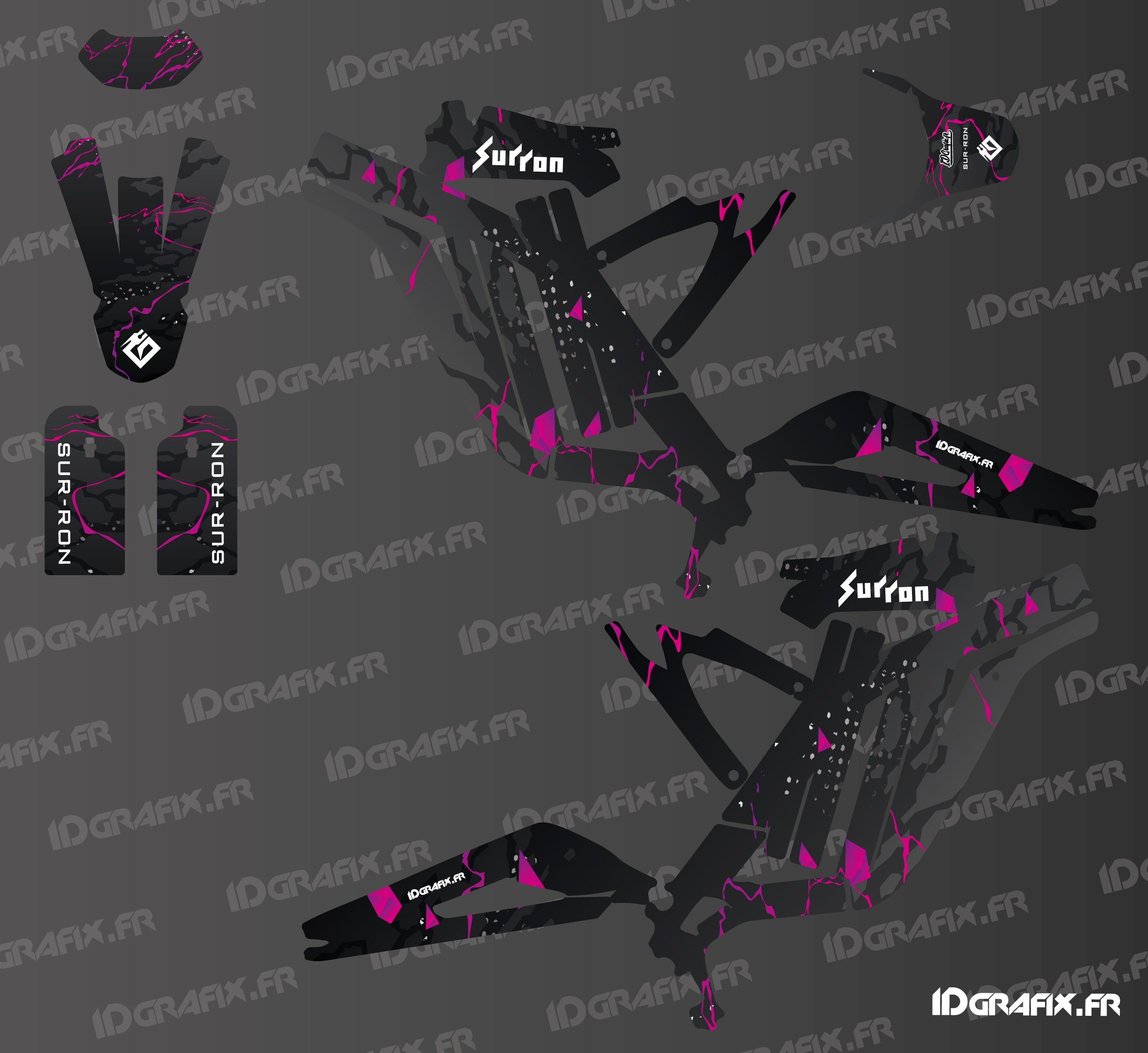 Kit decoration Storm Edition (Pink) - Surron Light Bee