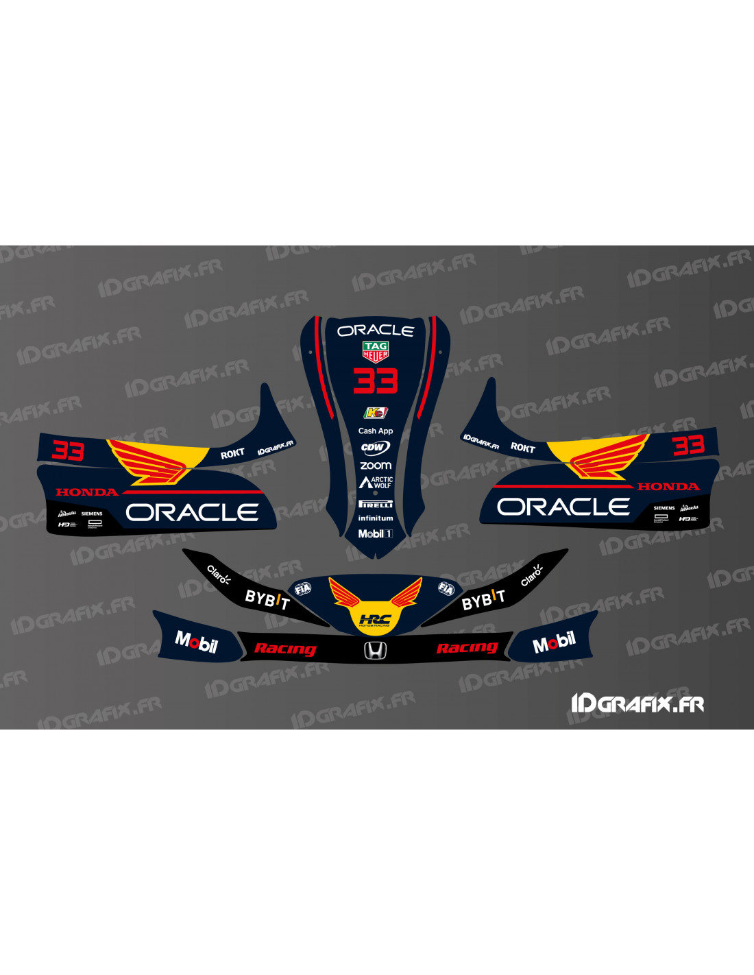 Kit grafiche Honda F1 Edition per Karting Mini/Cadet MK 14