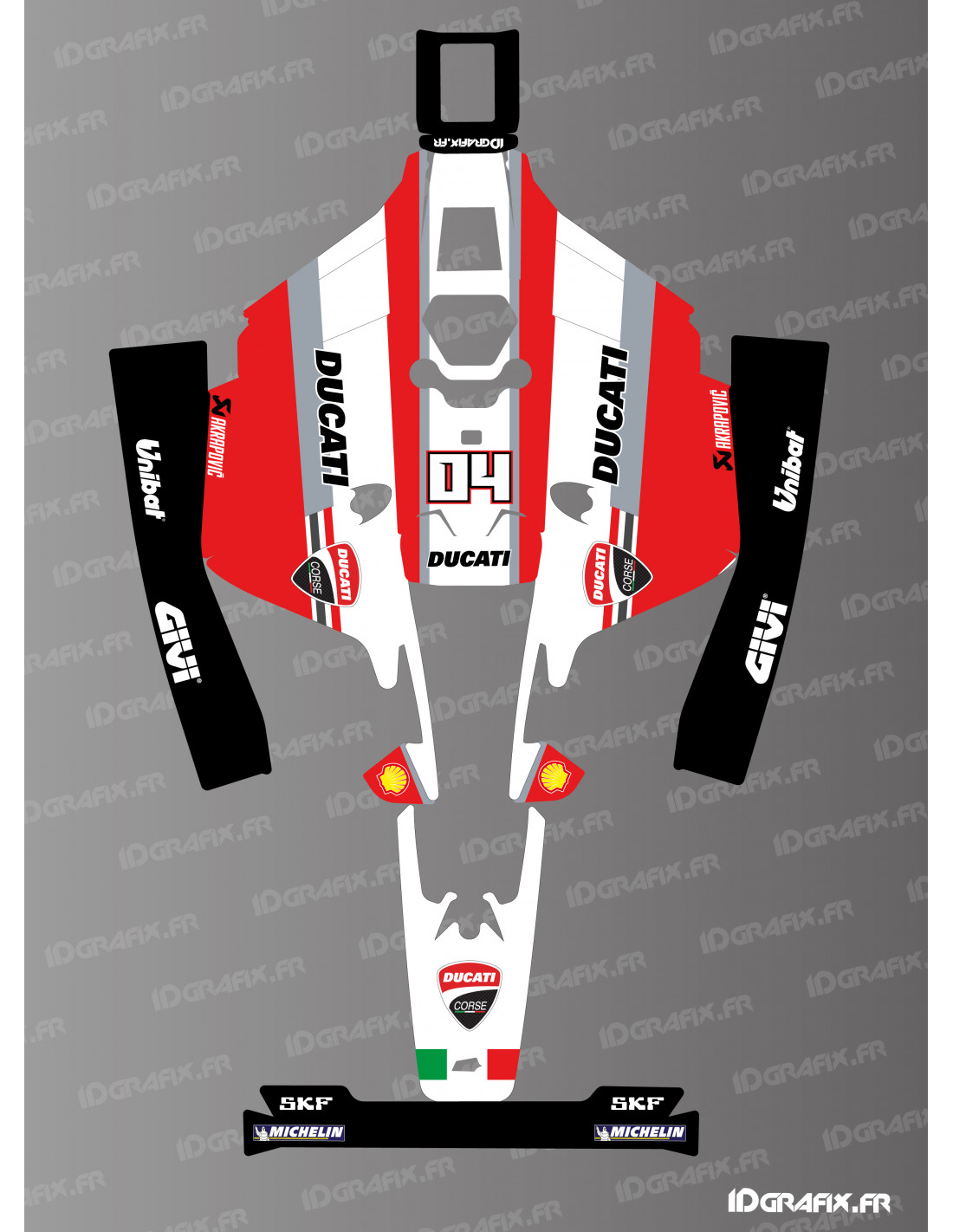 Aufkleber Ducati GP Edition - Mammotion LUBA 2 Mähroboter - Idgr...