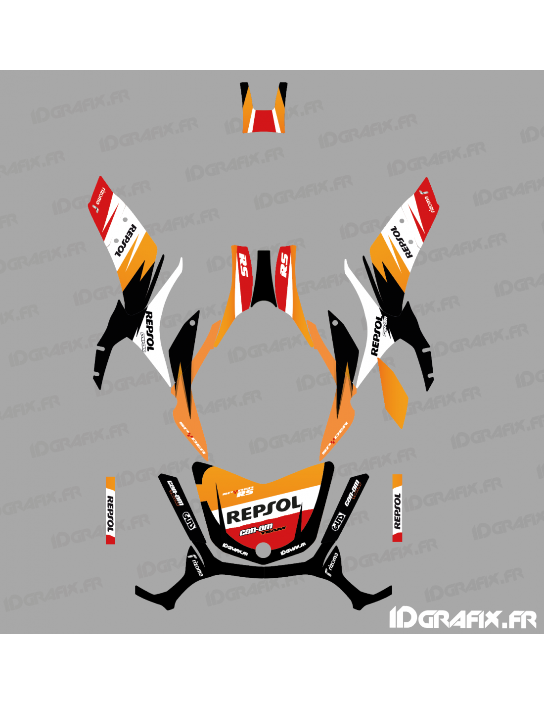 Repsol Edition decoration kit - IDgrafix - Can Am Spyder F3 - Idgr...