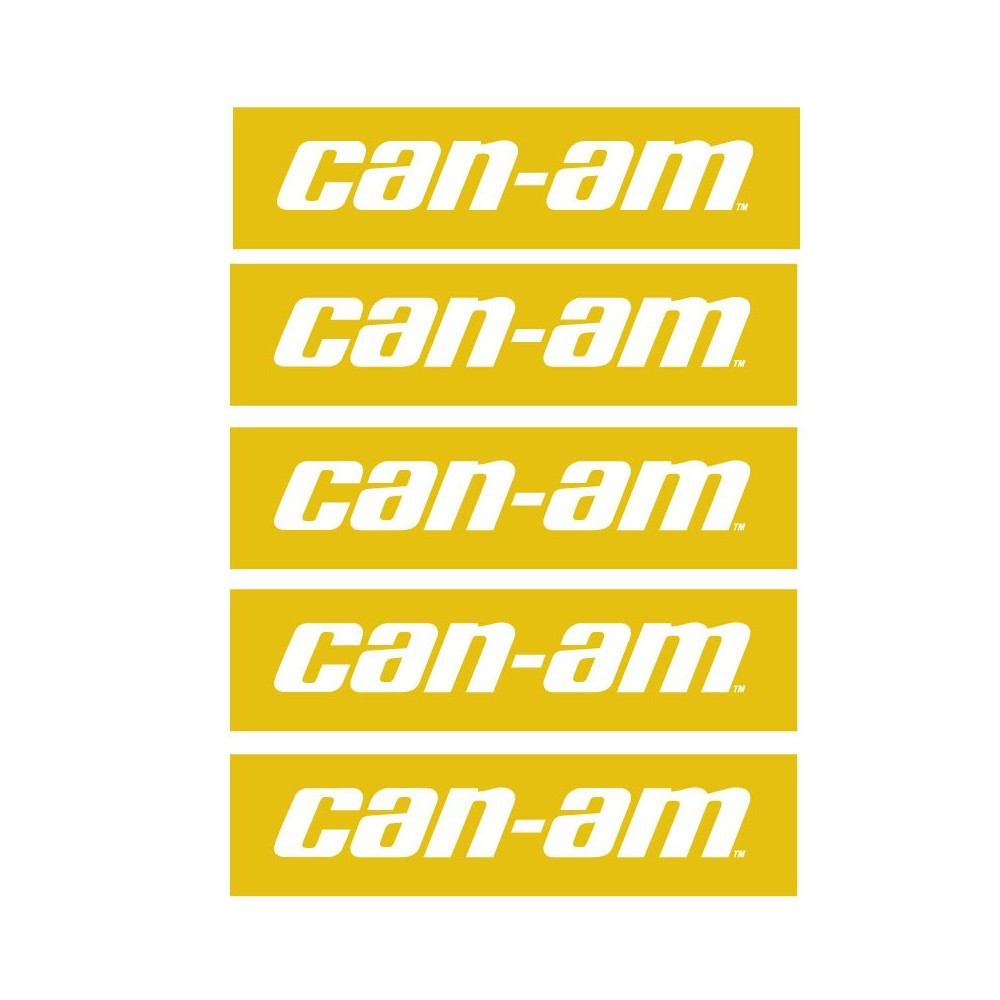 Lot 5 Stickers Can Am (long 20 x 5cm) - Idgrafix