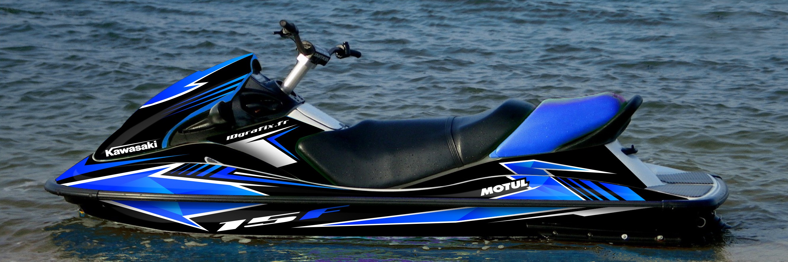 Kit decoration Race series (Blue) for Kawasaki STX 15F